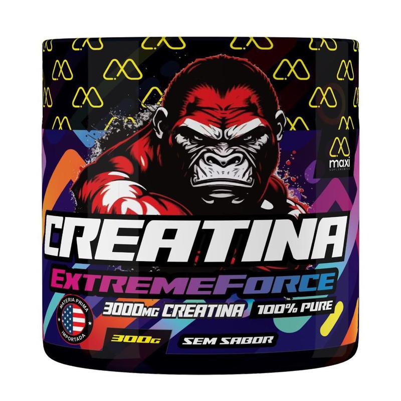 Creatina Extreme Force 100% Pure 300g Pote Maxi Suplementos - Creatina ...