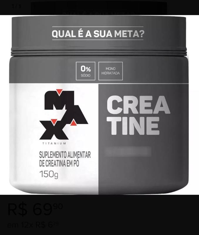 Creatina MaX Titanium 150g - Cs1 Suplementos - Creatina - Magazine Luiza
