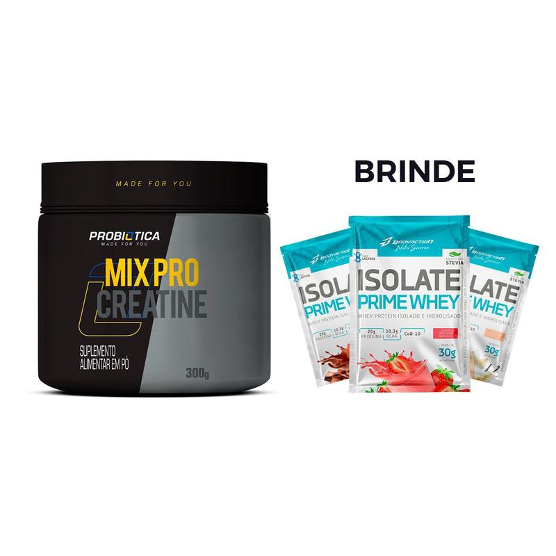 Creatina Mix Pro Creatine 300g - Probiótica + Sachê - Creatina ...