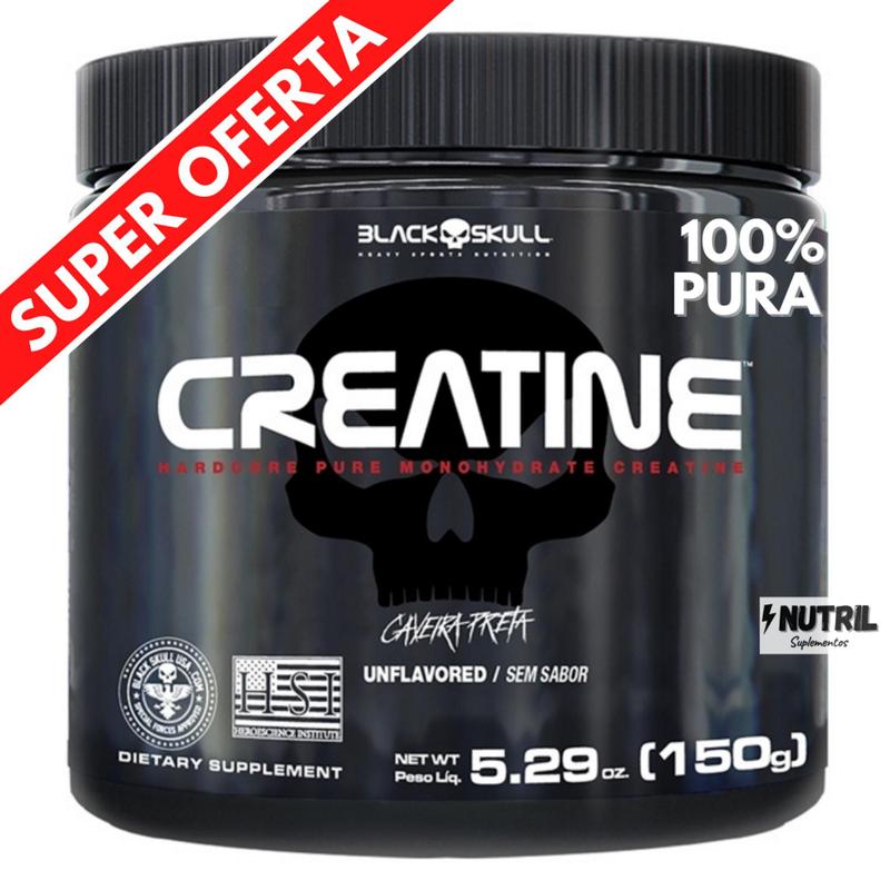 Creatina Monohidratada Creatine Turbo Black Skull 300g - Energia ...