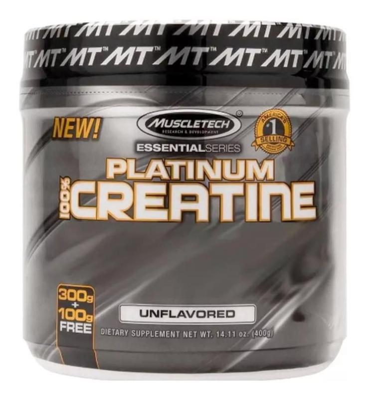 Creatina Muscletech Platinum 100% 400g Original C/Nota Fiscal ...