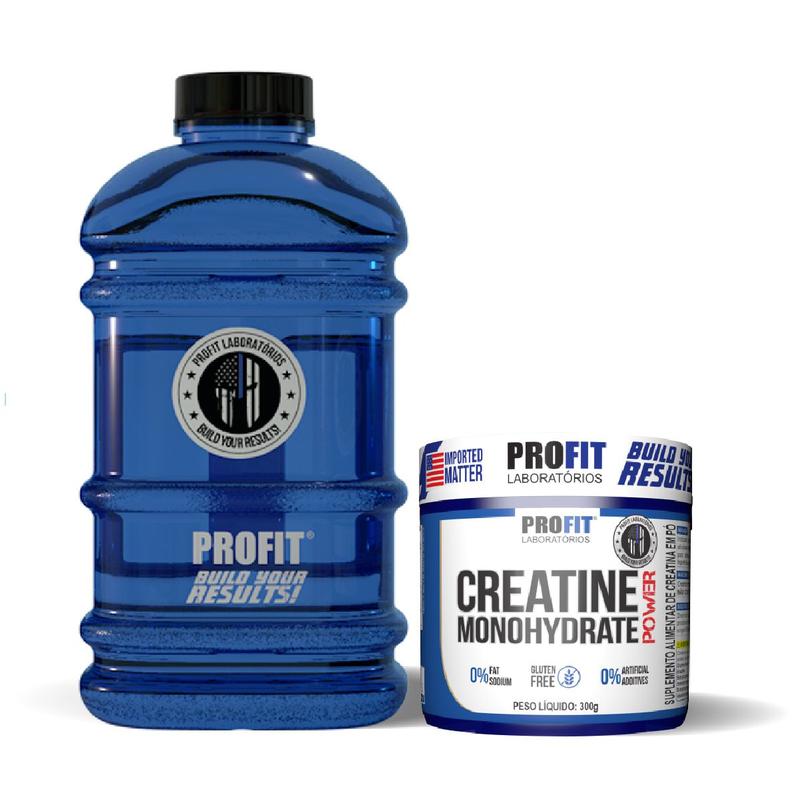 Creatina Power 300g + Galão 2 Litros Profit Laboratórios - Dextrose ...