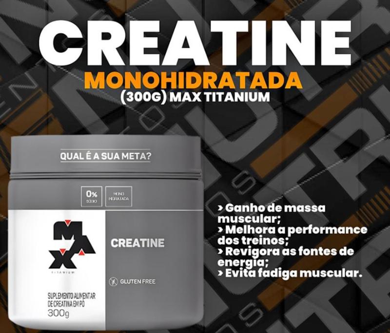 Creatina Pura 300g Max Titanium - Max Titanium - Creatina - Magazine Luiza