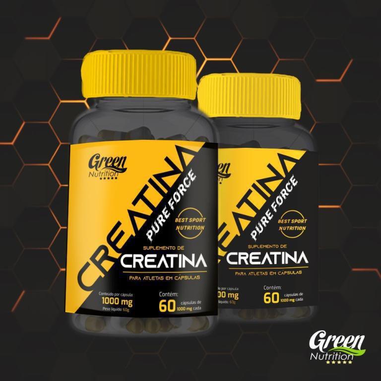 Creatina Pure Force 100Mg 60Caps Green Nutrition - Creatina - Magazine ...