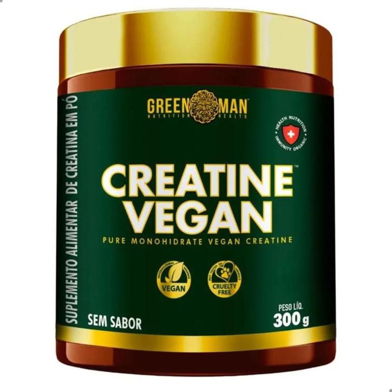 Creatina Vegana Green Man Pura Monohidratada 300g Black Skull ...