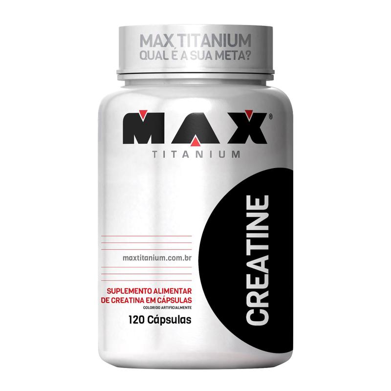 Creatine Caps Max Titanium 120Caps - Massa Muscular - Magazine Luiza