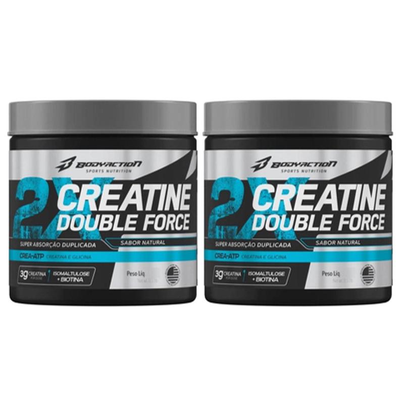 Creatine double force body action 150g - combo c/02 unidades ...