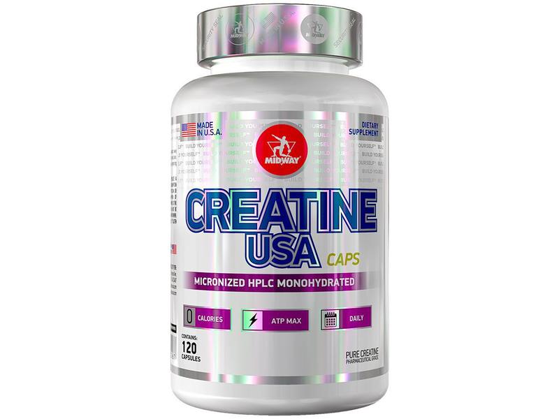 Creatine USA - 120 Cápsulas - Midway Labs - Creatina - Magazine Luiza