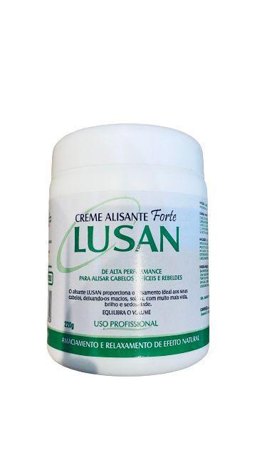 Creme Alisante Forte Alisa Cabelos Rebeldes e Difíceis Lusan 220g ...