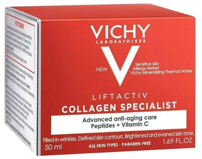 Creme Collagen Specialist Vichy Liftactiv dia/noite para todos os tipos ...