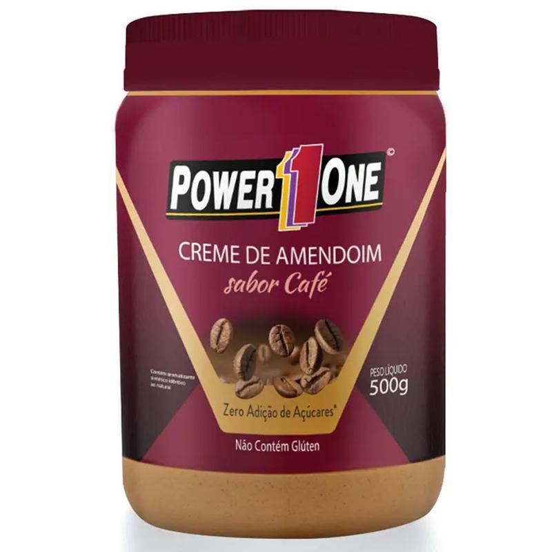 Creme de Amendoim Power 1 One 500g Sabor Café - POWER ONE - Creme de ...