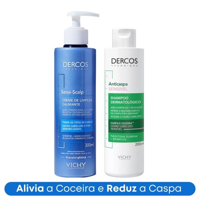 Creme de Limpeza Calmante Sensi-Scalp 300ml + Shampoo Anticaspa ...
