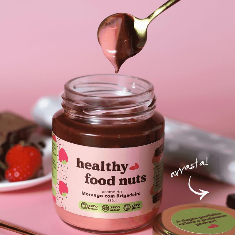 Creme de Morango com Brigadeiro Zero Açúcar, Lactose e Glúten 225g ...
