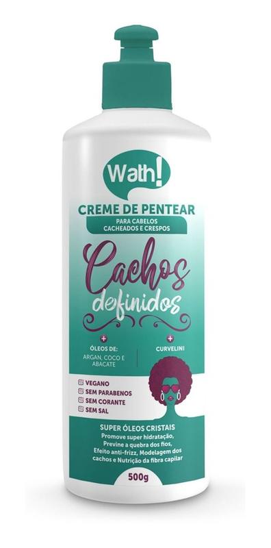 Creme de Pentear Hidrata Nutri Brilho Cachos Definidos Wath! - Creme de ...