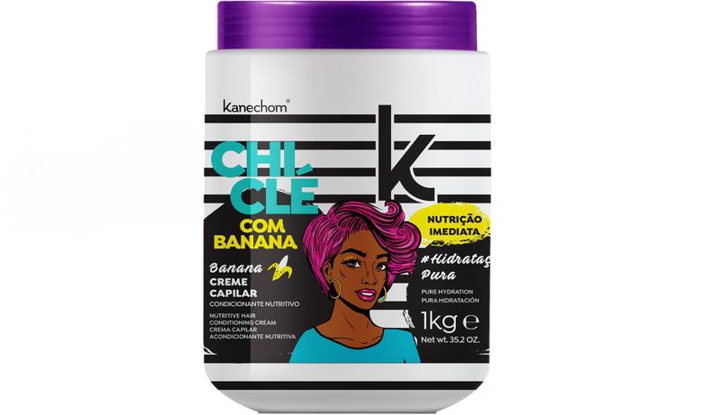 Creme de Tratamento Kanechom Chicle com Banana 1kg - Máscara Capilar ...