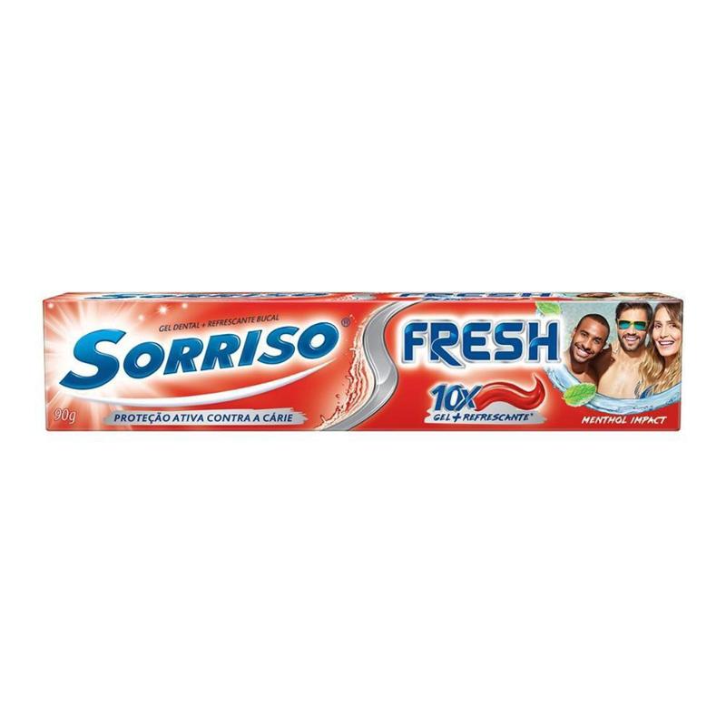 Creme Dental Sorriso Fresh Menthol Impact 90g - Creme e Gel Dental ...