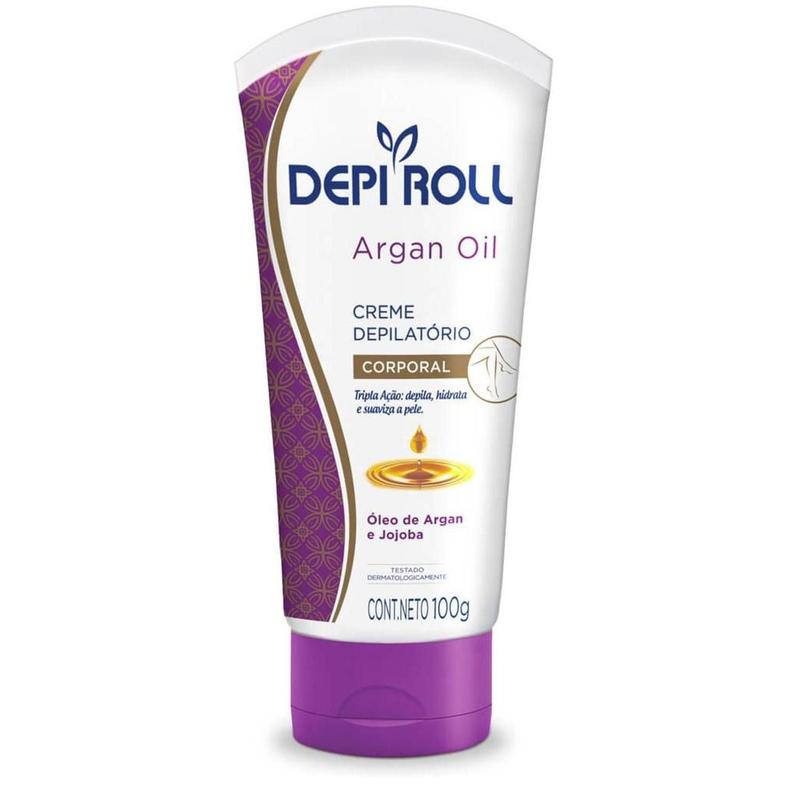 Creme Depilatório Corporal Depi Roll Argan Oil 100G - Creme Depilatório ...
