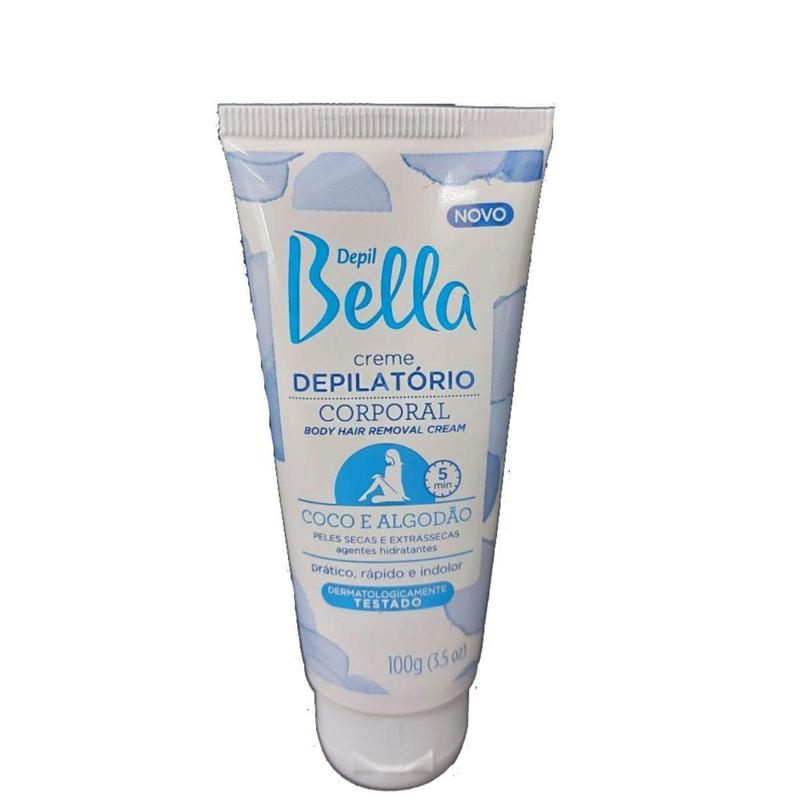 Creme depilatório corporal depil bella coco e algodão 100g - Creme ...