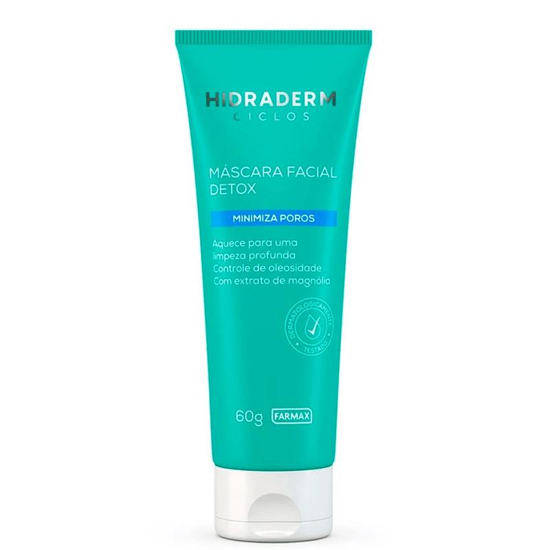 Creme Facial Farmax Hidraderm Ciclos Detox 60g - Máscara Facial ...