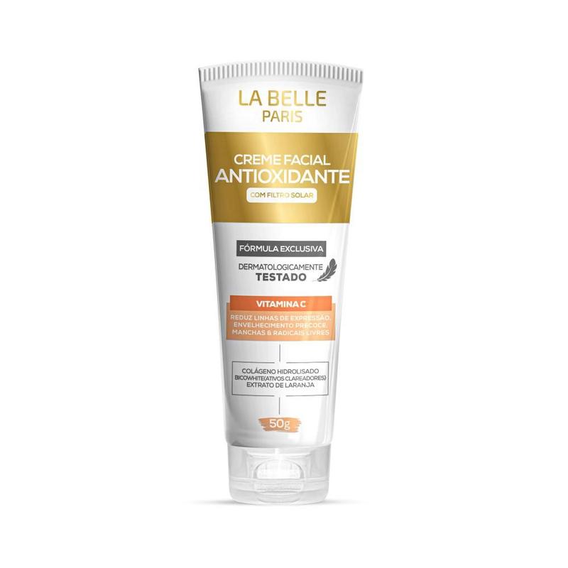Creme facial la belle paris 50 antioxidante com filtro solar - Hidratante Facial - Magazine Luiza