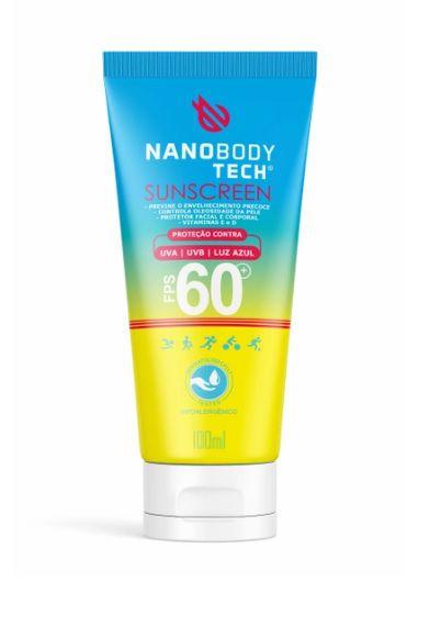 Creme Nano Body Tech Sunscreen 60 FPS 100ml - Hidratante para as Mãos ...