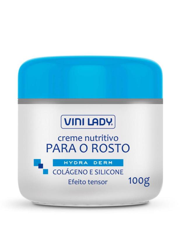 Creme Nutritivo Rosto Colágeno E Silicone 100G - Vini Lady - Cuidados ...