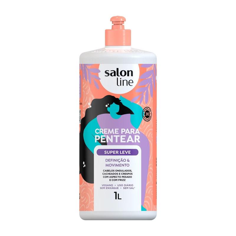 Creme Para Pentear Super Leve Salon Line 1L - Creme de Pentear ...