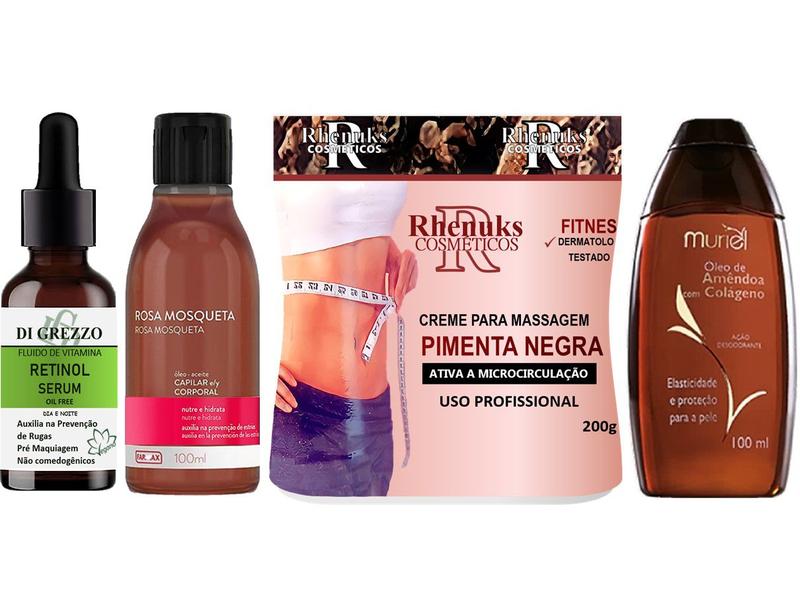 Creme Pimenta Negra Rosa Selvagem Ácido Retinóico Antiestria - Rhenuks ...