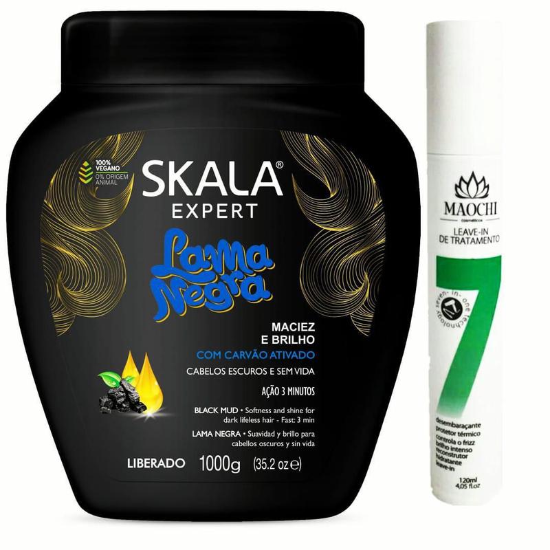Creme Skala Lama Negra 1000Gr E Protetor Térmico 120Ml - Máscara ...