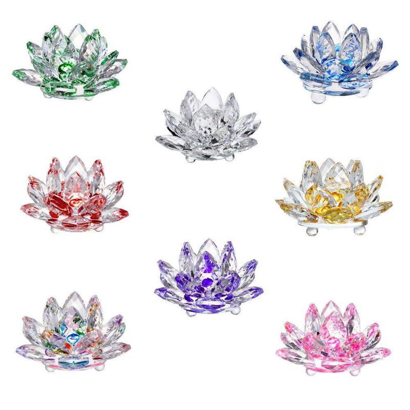 cristal quartzo flor de lotus feng shui 80mm - Artesanal - Pedras ...