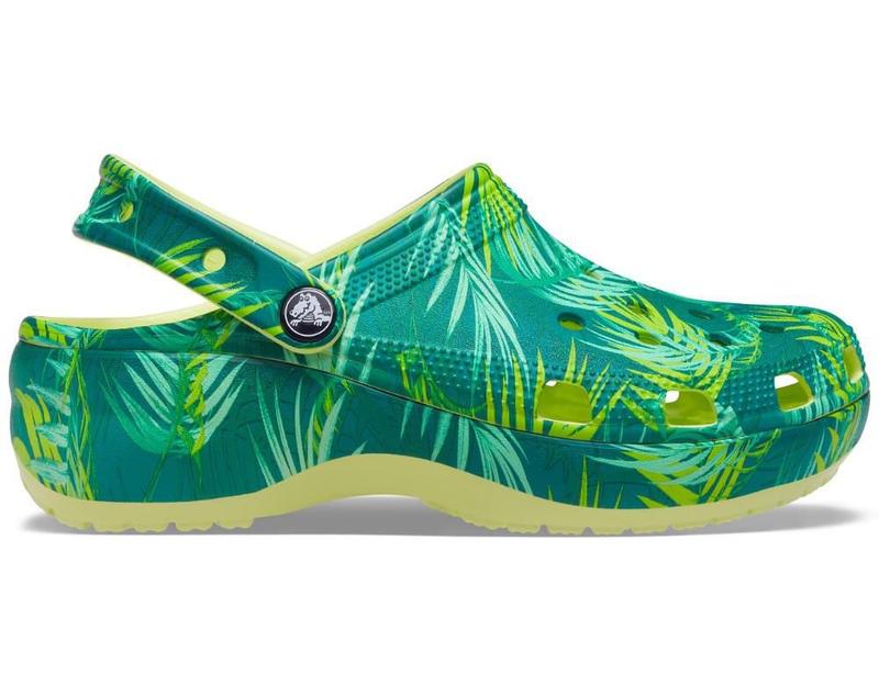 Crocs Classic Platform Tropical Clog - Babuche / Clog Feminino ...
