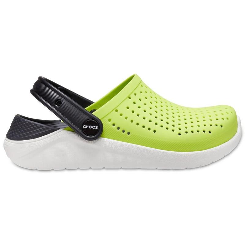Crocs literide clog kids lime punch/black - Babuche / Clog Infantil ...
