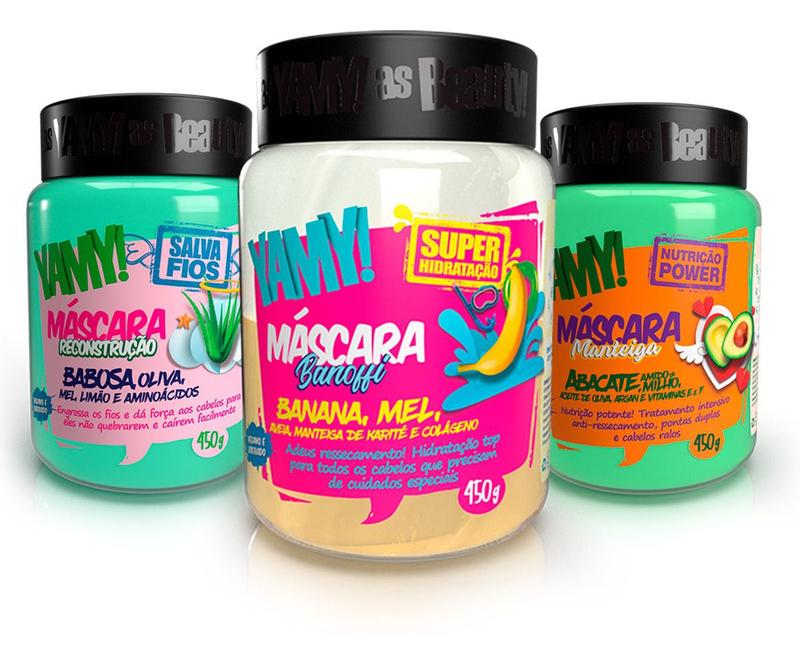 Cronograma Capilar Yamy Reconstrução Hidratação Nutrição - Yamy! - Kit ...