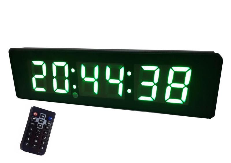 Cronometro Relogio Parede Digital Painel Led Academia Verde ...