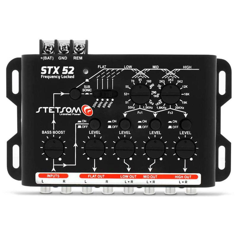 Crossover Stetsom STX52 Frequency Locked 4 Canais Mono ou Estereo ...
