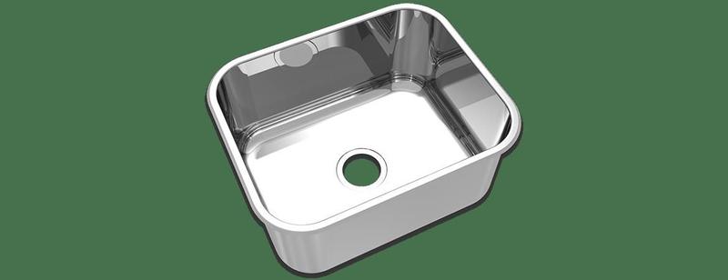 Cuba Aço Inox Simples Extra Polida Lisa 500x400x170 CS-50 0,7mm Mekal ...