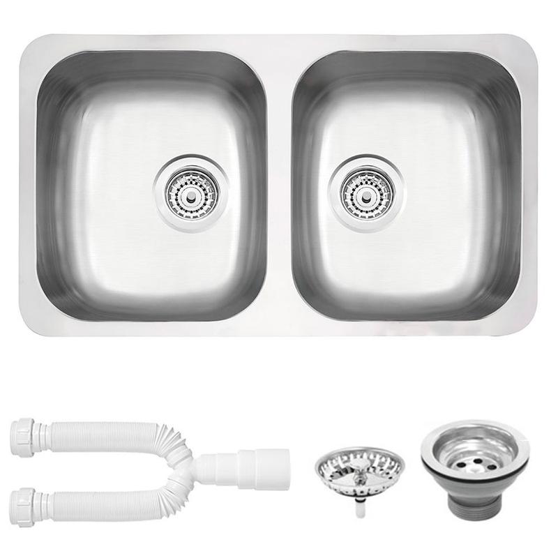 Cuba Dupla Tramontina Isis Plus 2C 34 BL Prime Aço Inox Acetinado 72x40 ...