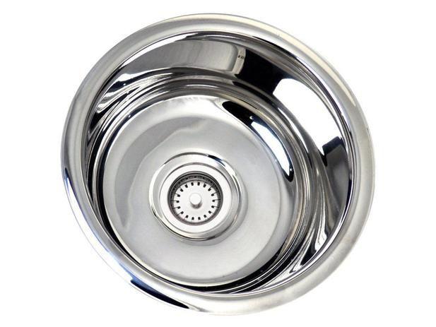 Cuba Inox Redonda Tecnocuba Aço 304 - Cuba de Sobrepor para Cozinha ...