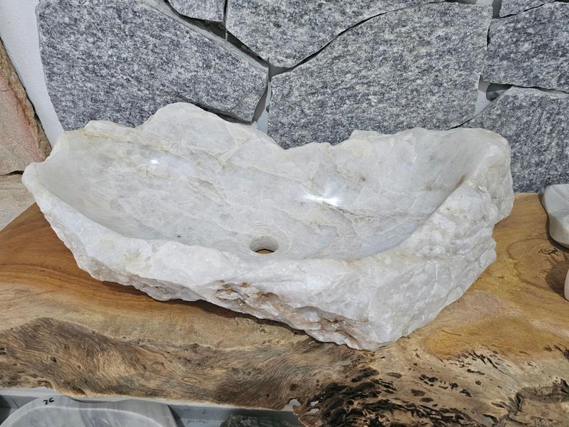 Cuba Oval Pedra Natural Quartzo Cristal Leitoso - Potiguar Minerais ...