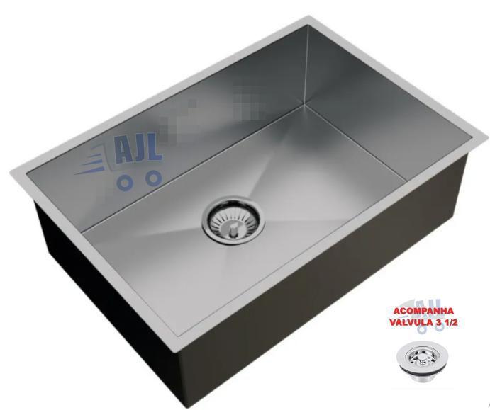 Cuba Pia Cozinha Americana Inox Quadrado 80x40 - AJL - Pia e Cuba de ...