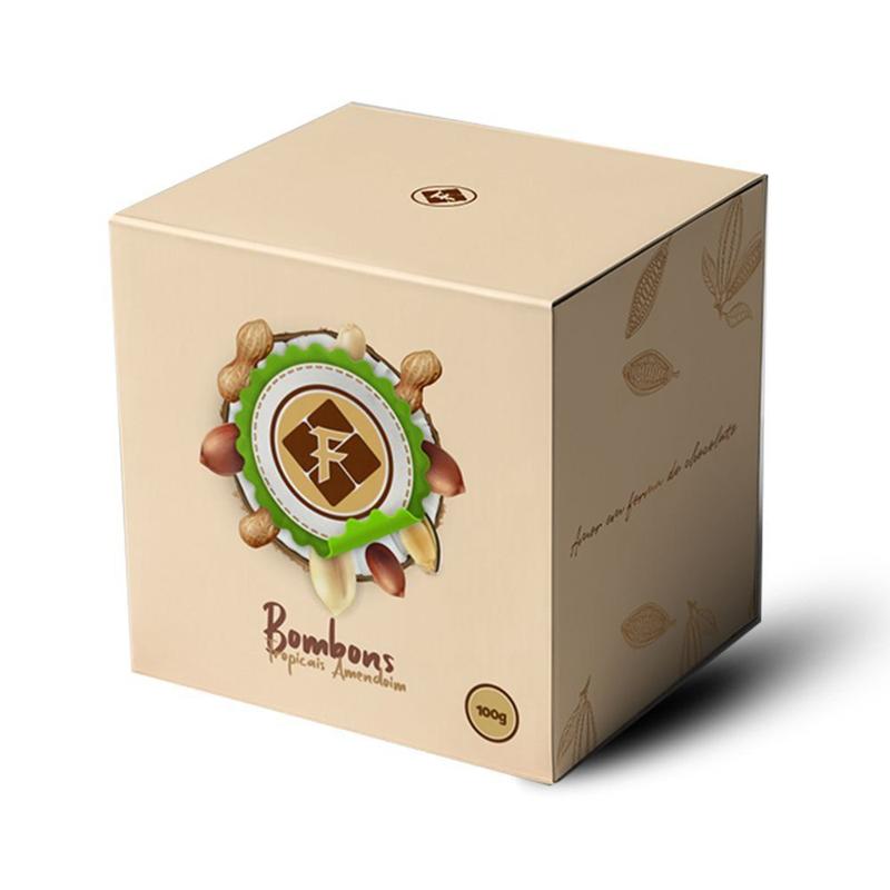 Cubo Bombons Ao Leite Com Amendoim 100g - Ferana Chocolates - Bombom ...