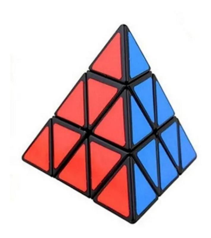 Cubo Mágico Pirâmide Triangulo Preto Cores - Braskit 290-6 - Moyu Rubik ...