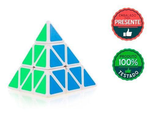 Cubo Triângulo Mágico Cubo Cubo Pirâmide Adesivo Colorido - Moyu Rubik ...