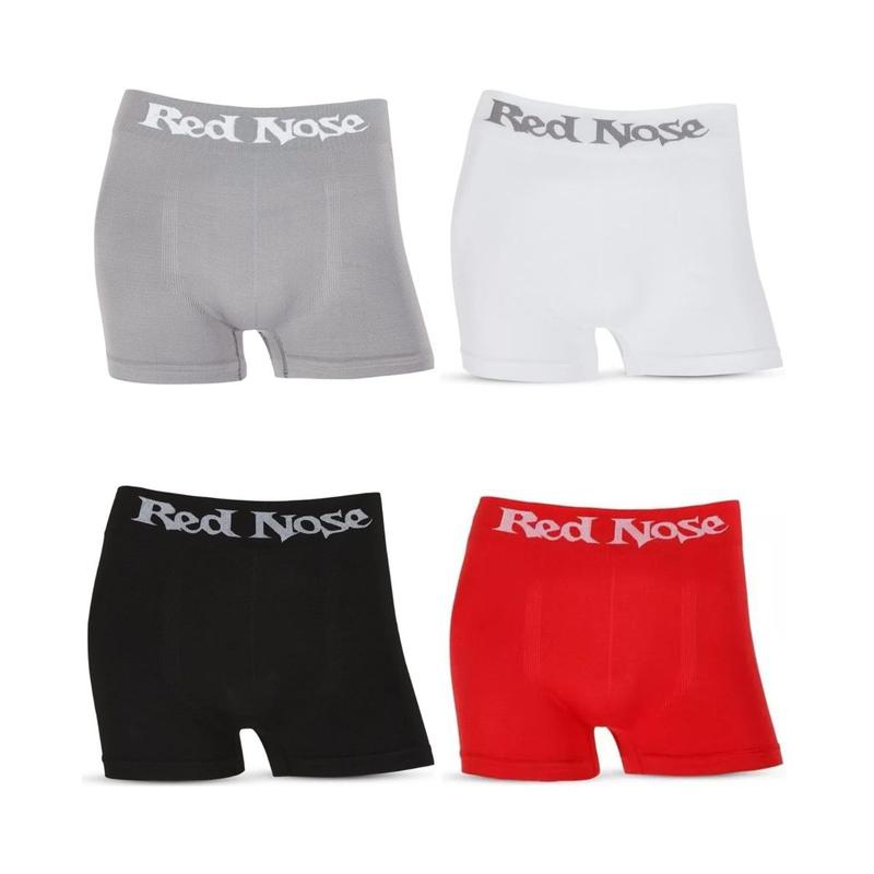 Cueca Boxer Red Nose Básica Modelo Premium Kit 4 Peças - Cueca ...
