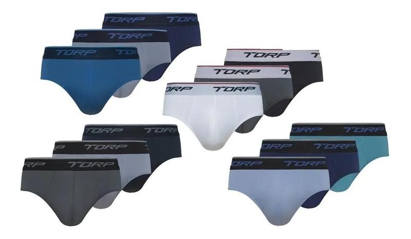 Cueca Torp Slip Microfibra Cores Kit Com 12 Cuecas - Cueca - Magazine Luiza