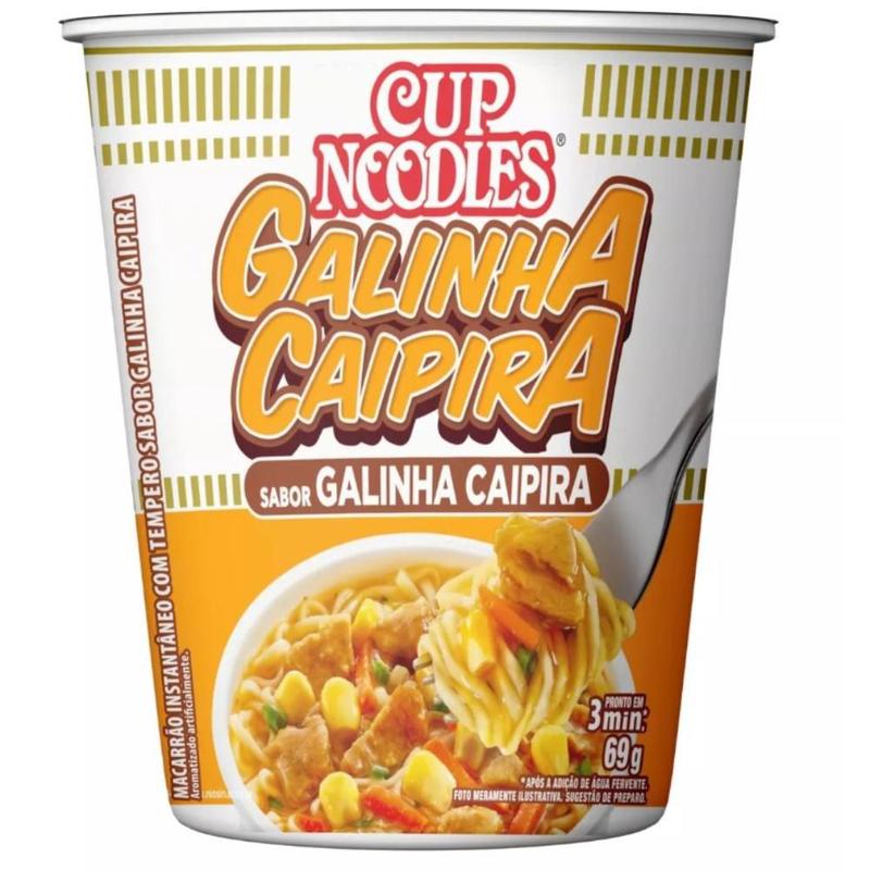 Cup Noodles Sabor Galinha Caipira Nissin 69g - Macarrão - Magazine Luiza