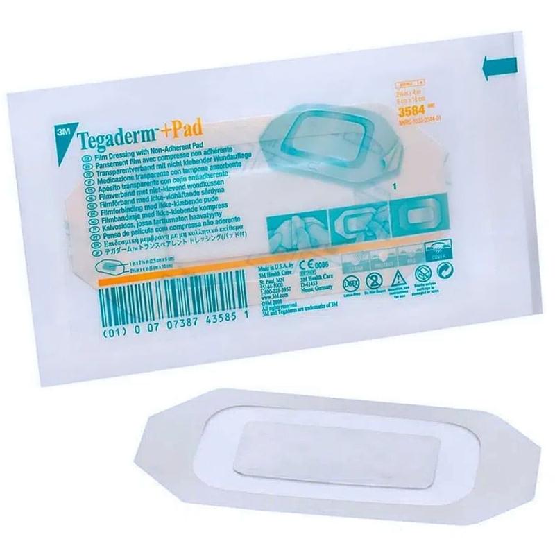 Curativo Tegaderm Pad 3M Cobertura Transp 3584 6x10cm - und - Curativo ...