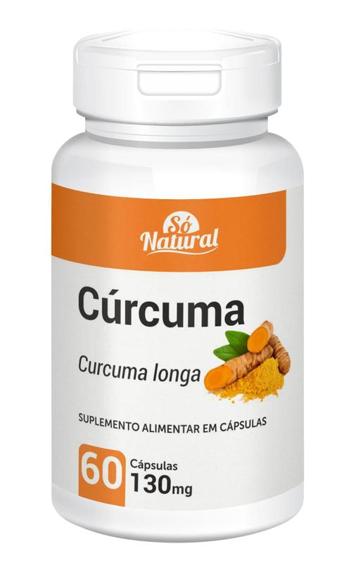 Cúrcuma Longa 130 Mg 60 Cápsulas Só Natural - Cúrcuma em Cápsula ...