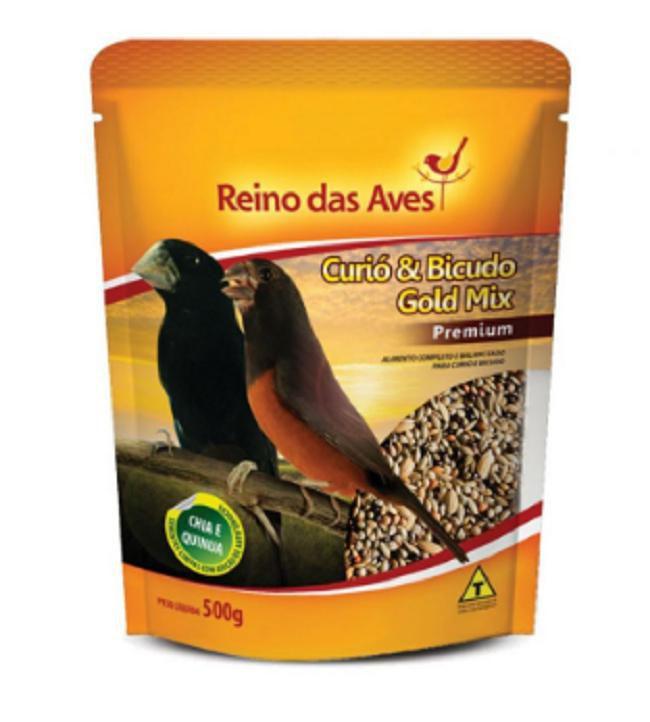 Curió E Bicudo Gold Mix Premium 500gr Reino Das Aves - Alpiste e Ração ...