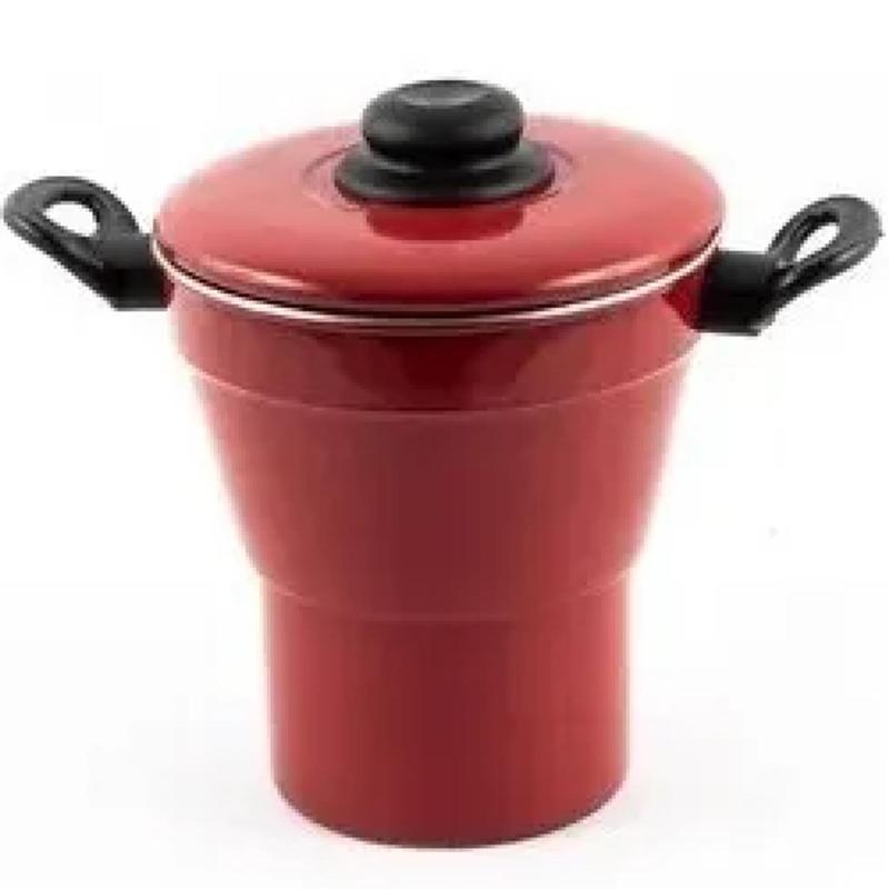 Cuscuzeiro Alumínio Vermelho Nº16 - Clarimar - Cuscuzeira - Magazine Luiza